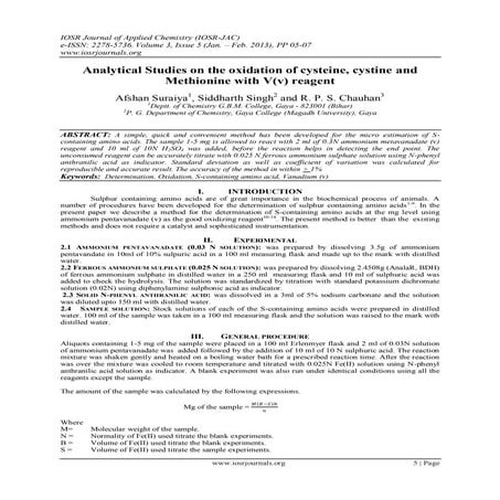 Phenate method of ammonia | DOCX