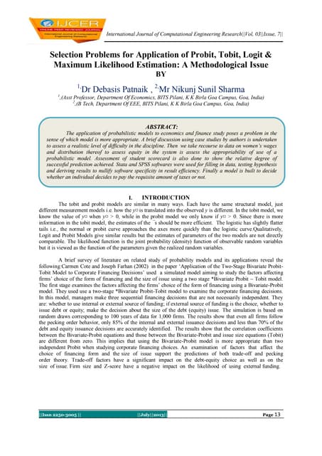 Double Hurdle Models | PPTX