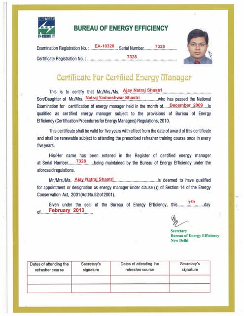 IES membership certificate | PDF