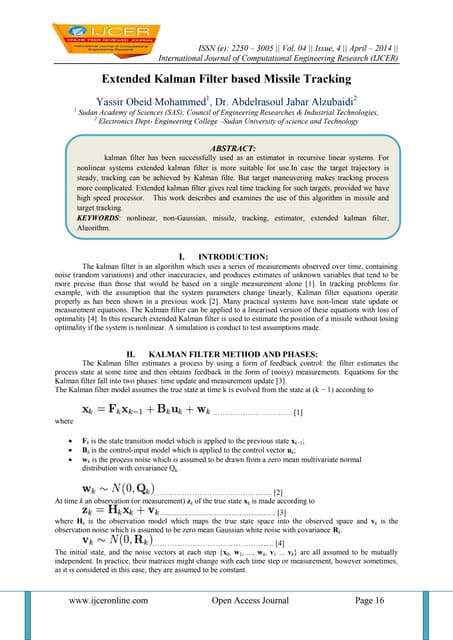 Kalman filter for Beginners | PDF