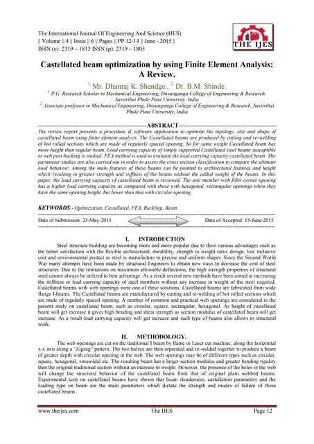 IRJETI Comparison of RC Beam-Column Joint with GFRC Beam-Column Joint using Software ANSYS | PDF