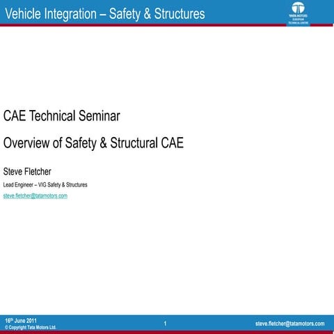 CAE_Tech_Seminar_PD | PPTX | Physics | Science