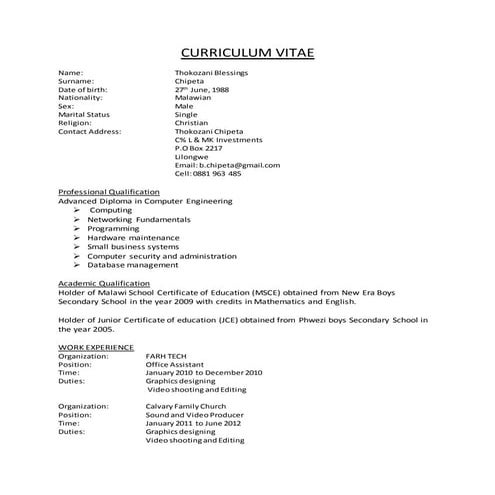 My CV (media) | DOCX