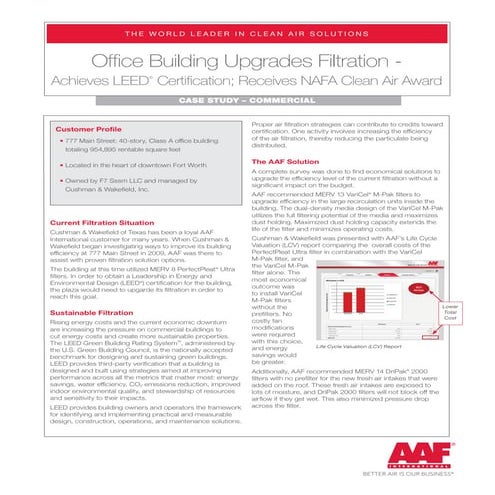 Office Building Upgrades Filtration Case Study AFP= | PDF