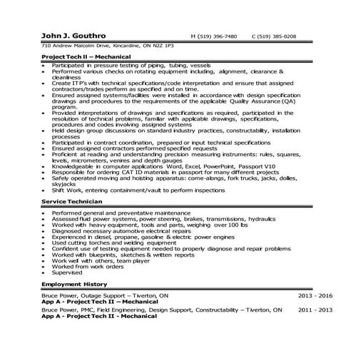 Resume Jan 2016 | DOC