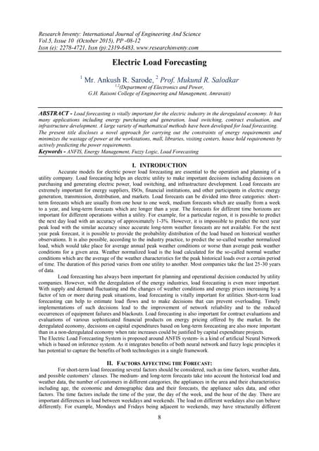 LOAD FORECASTING.ppt