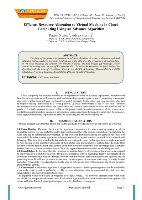 Dynamic Resource Allocation Using Virtual Machines For Cloud Computing Environment Pdf 2083