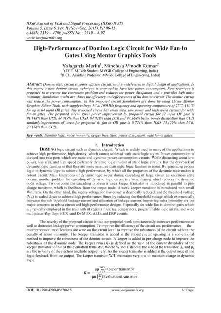 Domino Logic Circuit Vlsi Ppt