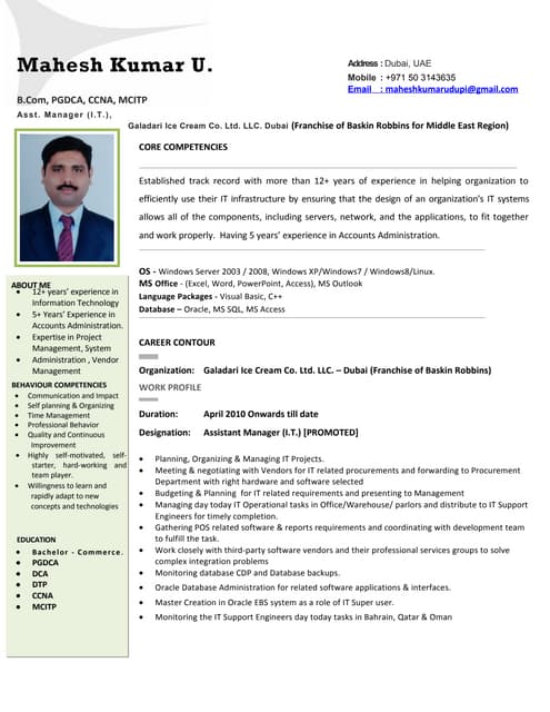Umesh Resume