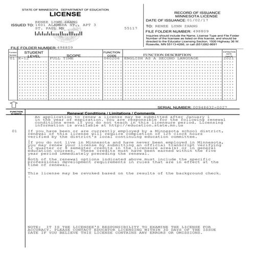 Teacher Standard_License | PDF