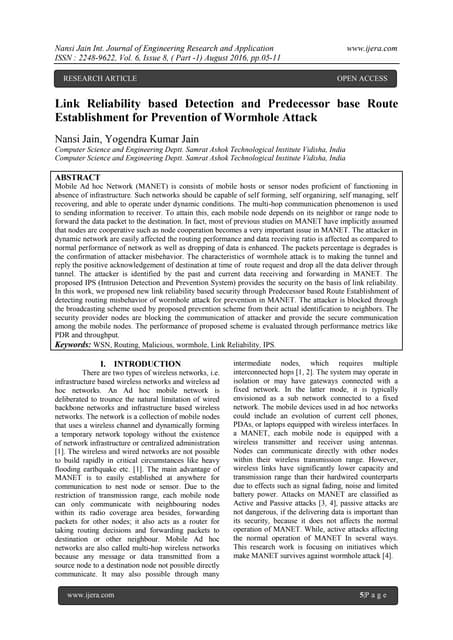 SECURED GREEDY PERIMETER STATELESS ROUTING FOR WIRELESS SENSOR NETWORKS | PDF