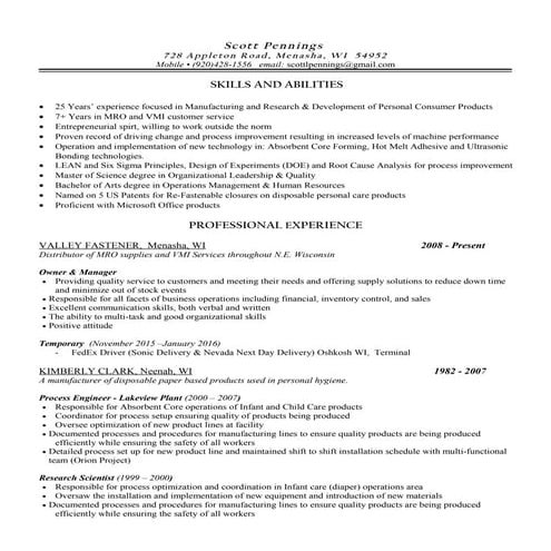 Greg's Resume | DOCX