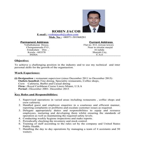Robin Resume | PDF