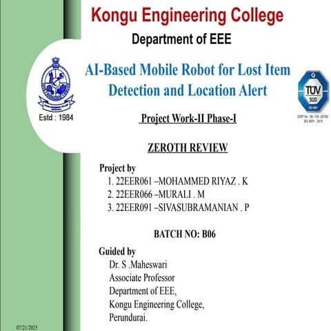 B06 zeroth review eith enginnering and technology | PPTX