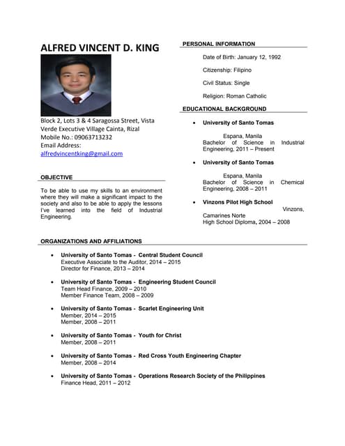 Vanessa Ellaine Bautista CV | PDF