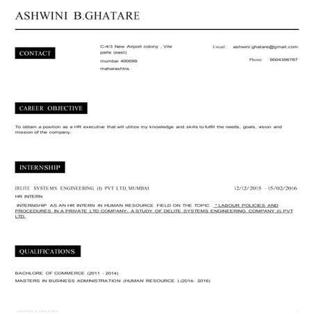 ASHWINI CV | DOCX