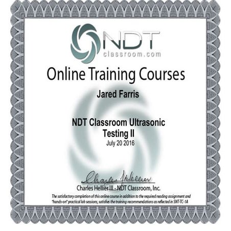 Ultrasonic Testing II Certification | PPT