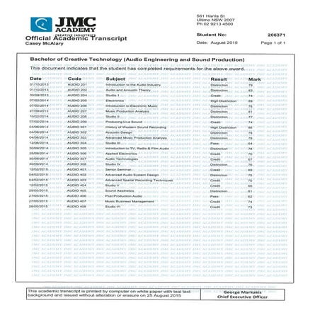 3. Casey Mc Transcript | PDF