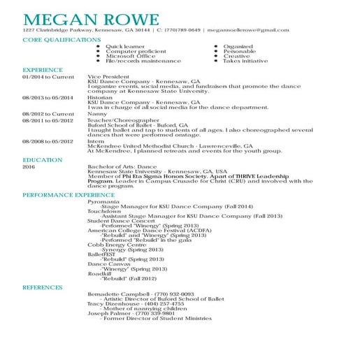 Naomi Nibobeza Resume | ODT