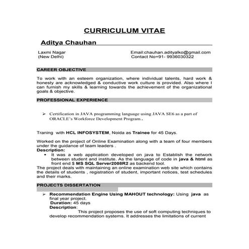 Gajanan resume | DOCX