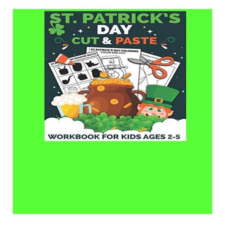 PDF Free⚡ St Patrick's Day Cut and Paste Workbook for Kids Ages 2-5 A ...
