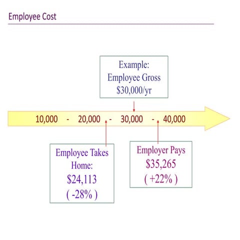 Sample Slides - Cost of Employee | PPTX