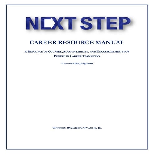 Next Step Career Manual- Rev. 2013-03-12 | PDF