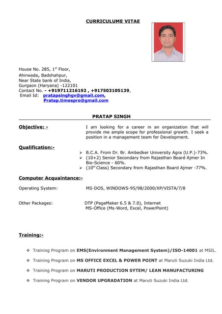 CV Syahrul | PDF
