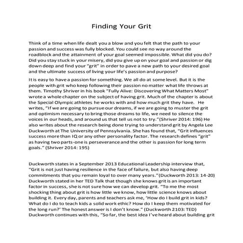 Grit workshop - Brittani | PPTX
