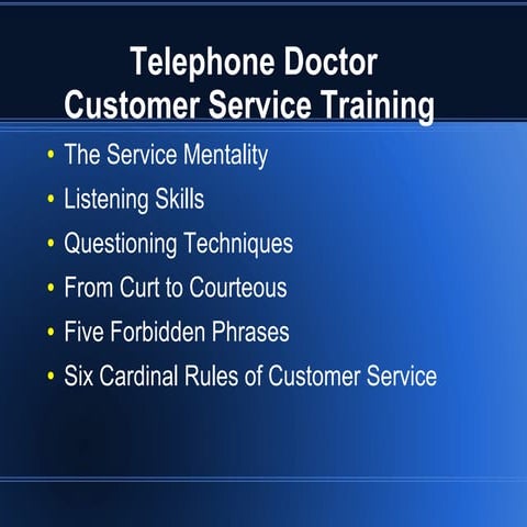 Dealing with a difficult customer | PPTX