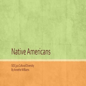 Native Americans Presentation | PPTX
