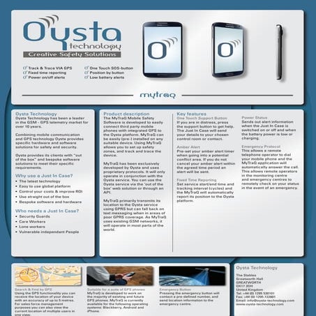 MyTraQ android data sheet | PDF