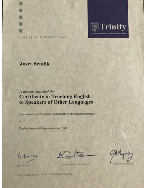 Jozef Kent University Transcript | PDF | Educational Assessment | Education