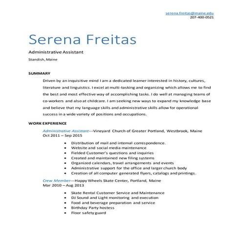 Cynthia Perez Resume 2016 | DOCX