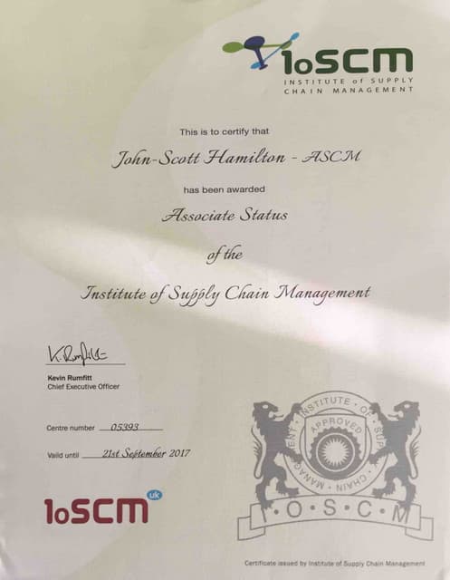 PCN CERTIFICATE | PDF