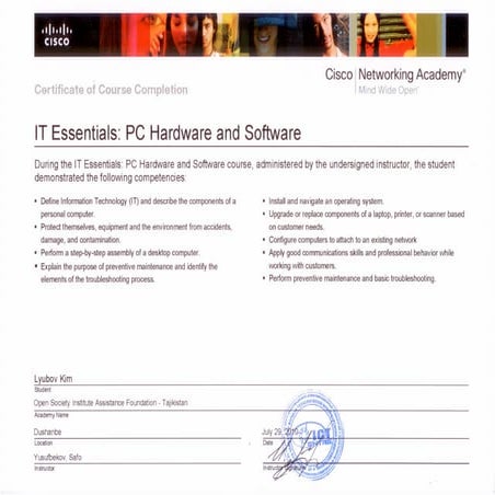IT Essentials PC Hardware and Software | PDF