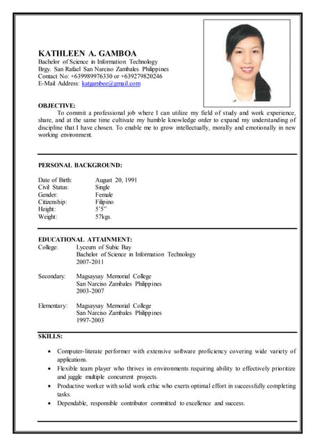 My Resume | DOC | Technology & Computing
