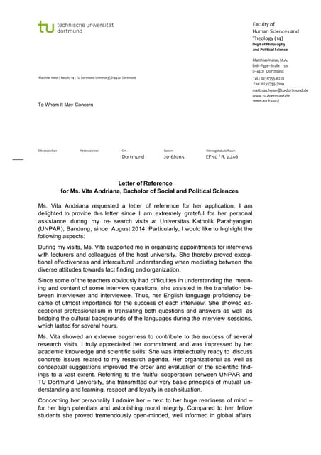 AndrewWagar-Letter of Recommendation-Research Assistant | PDF