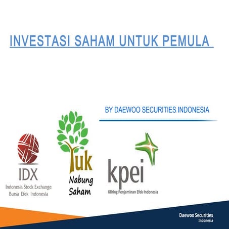 INVESTASI SAHAM PEMULA | PPT
