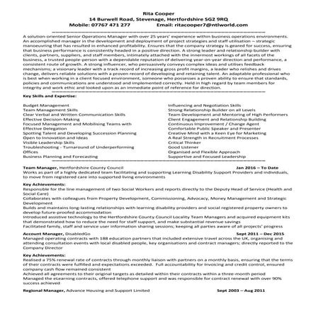 CV Rita Cooper February 2017 | PDF