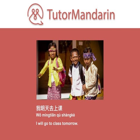 Chinese Lesson PDF - Beginner - I Will Go to Class Tomorrow | PPT