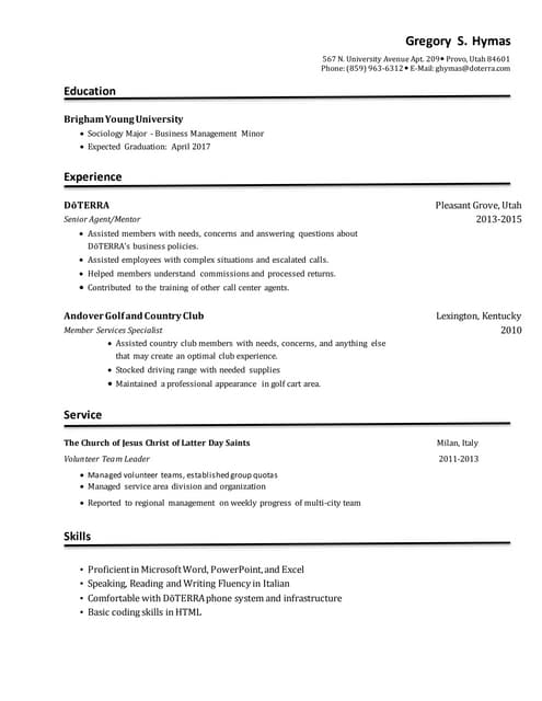 Oliver Resume RSA | DOCX