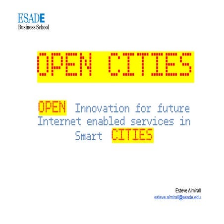 19 Smart Cities Esteve Almirall | PDF | Business | Business and Finance