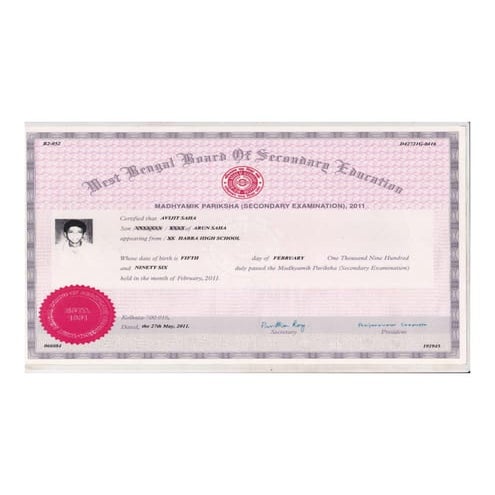 10th Certificate | PDF