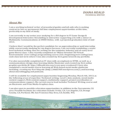 TechnicalWritingPortfolio | DOCX