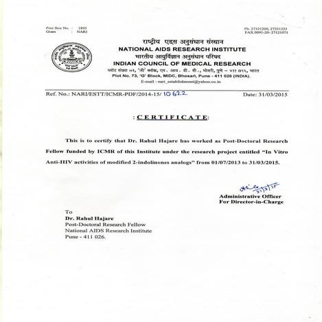 Bioscience uk invitation letter rahul-hajare | PDF