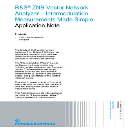 Intermodulation_Measurements_Made_Simple | PDF