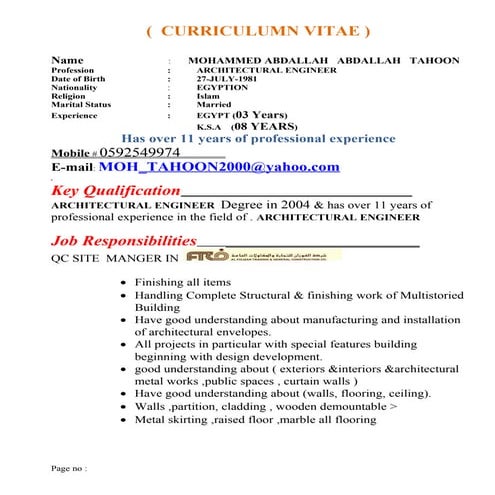 CV. 2015 | PDF
