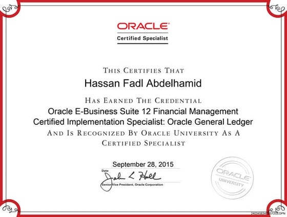 Oracle certifed specialist | PPT