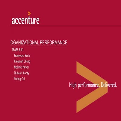 Organization Performance at Accenture | PDF | Business Accounting ...